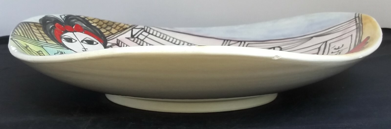 La Muse Picasso, Desimone Style Triangle Mid-Century Platter Italy 13 ...