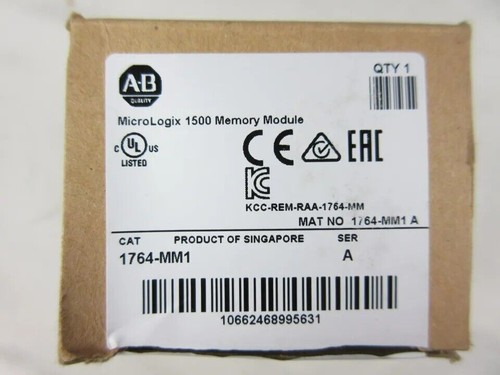Allen-Bradley 1764-MM1 MicroLogix 1500 8K Word Memory Module New ...