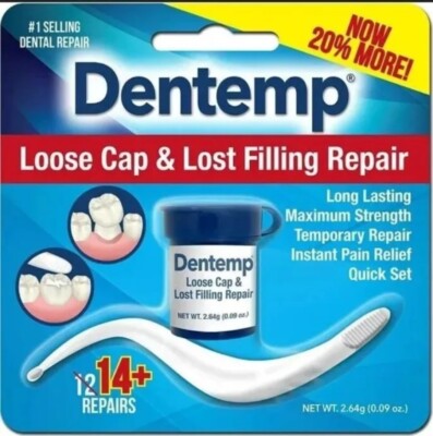 Dentemp Temporary DENTAL REPAIR CEMENT for Cavity Filling Loose Crown ...