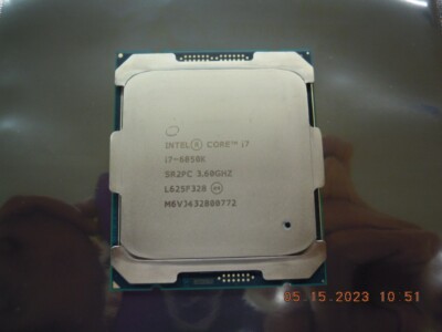 Intel Core i7-6850K 3.60GHz 6-Core SR2PC LGA2011-3 CPU Processor ...