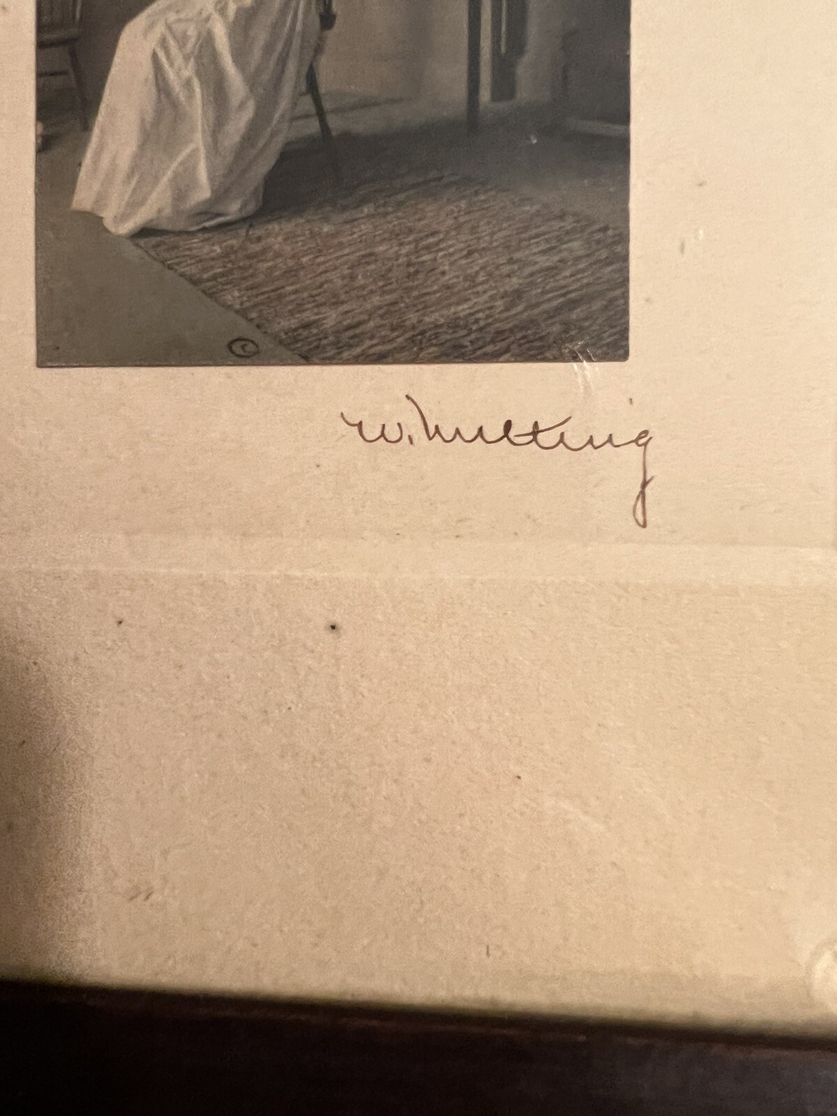 Hand Signed Wallace Nutting Picture Victorian Woman Bedroom Dressing ...