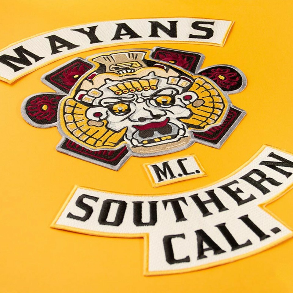 Mayans Southern Cali M.C. Back Patch, Biker Gang Embroidered Emblem, 2 ...