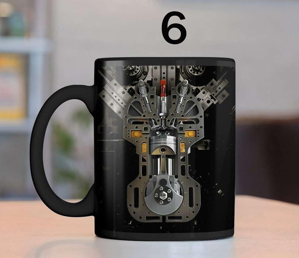 Custom Mechanic Engine, Piston Coffee Mug | eBay