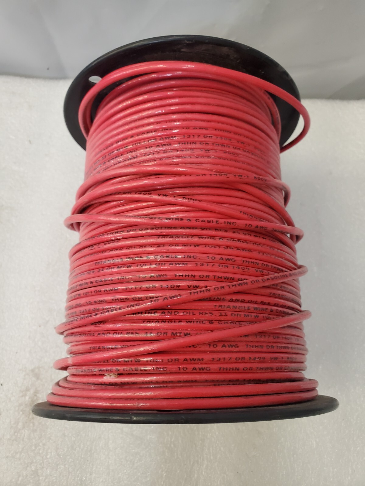 TRIANGLE WIRE CABLE, INC 10 AWG THHN RED | eBay