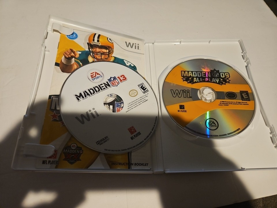 Madden NFL 09: All-Play + Madden 13 Nintendo Wii Game 14633155457 | eBay