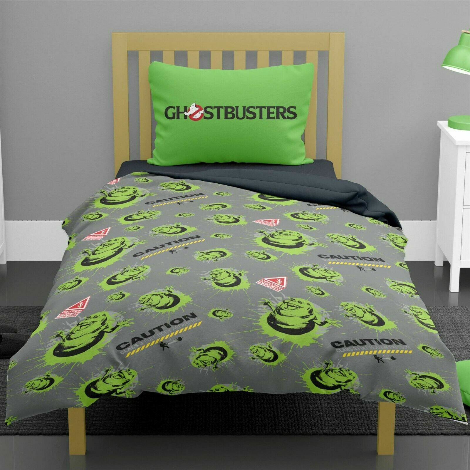Ghostbusters Glow in the Dark No Ghost Single Duvet Cover Set ...