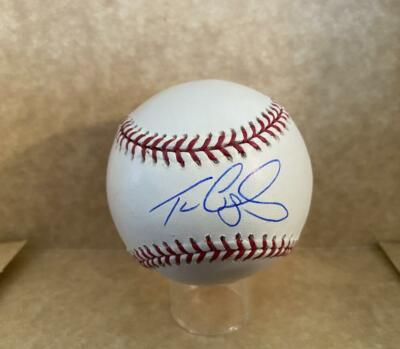 TYLER COLVIN CUBS/ROCKIES/GIANTS SIGNED AUTOGRAPHED M.L. BASEBALL W ...