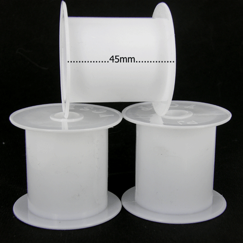 Empty Small Plastic Bobbins Spools Beads Yarns Reels Sewing Crafts ...