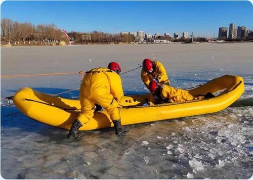 Inflatable Ice Rescue Sled Rapid Raft Water Rescue Boat Jet Ski Board ...