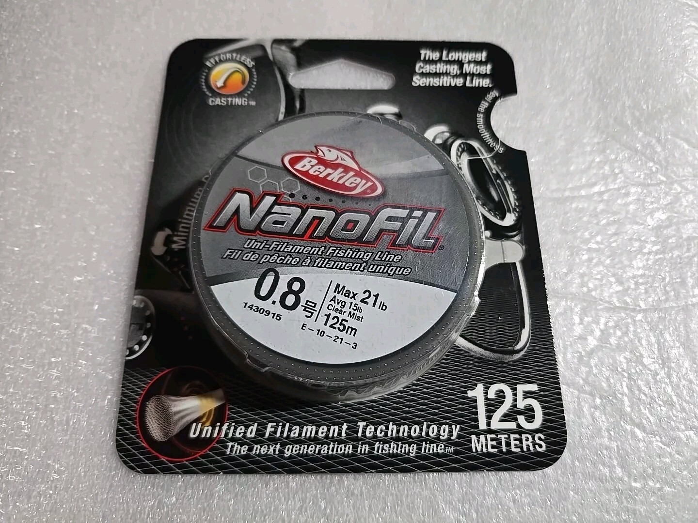 150 Yards Berkley Nanofil 15 lb Unifilament Fishing Line Clear Mist | eBay