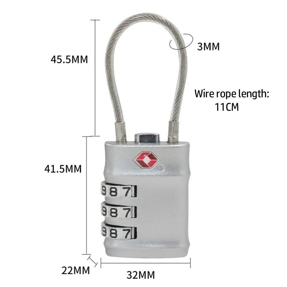 Code Lock Smart Combination Lock TSA Customs Lock Padlock with Steel ...