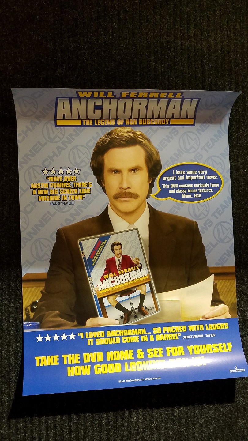 Anchorman poster - Will Ferrell poster | eBay