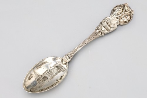 Mount Vernon, Washington DC, American Sterling Silver Spoon, USA ...