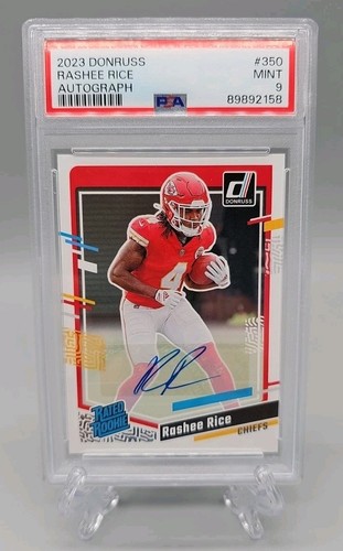 2023 Donruss Rashee Rice Rated Rookie Auto Autograph RC #350 PSA 9 Mint ...