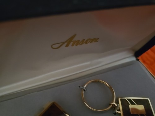 ANSON Vintage Key Chain Money Clip Velvet/Felt Original Case 2 Items | eBay