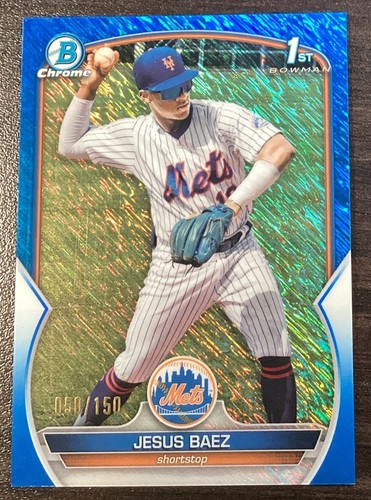 2023 Bowman Chrome Jesus Baez #BP-12 1st Blue Shimmer Refractor /150 N ...