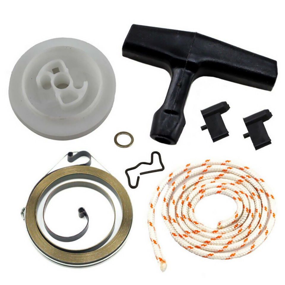 Recoil Rewind Spring Starter Pulley Grip Rope Pawl For Stihl 034 036 ...