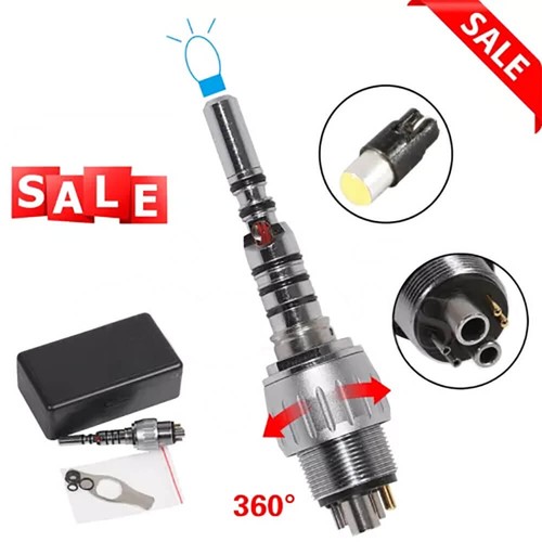 1 Set Dental 6 Holes Quick LED Coupler for KAVO Multiflex Fiber Optic ...