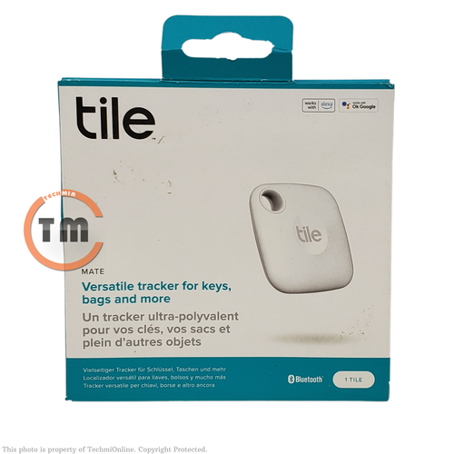 Tile Mate Versatile Tracker for Keys, Bags & More - White - 1 Pack ...