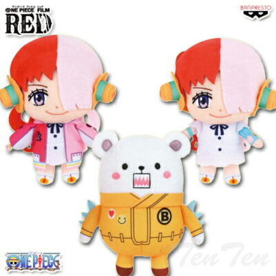 ONE PIECE FILM RED Uta and Bepo Plush toy 3 Types Set Movie Red ...