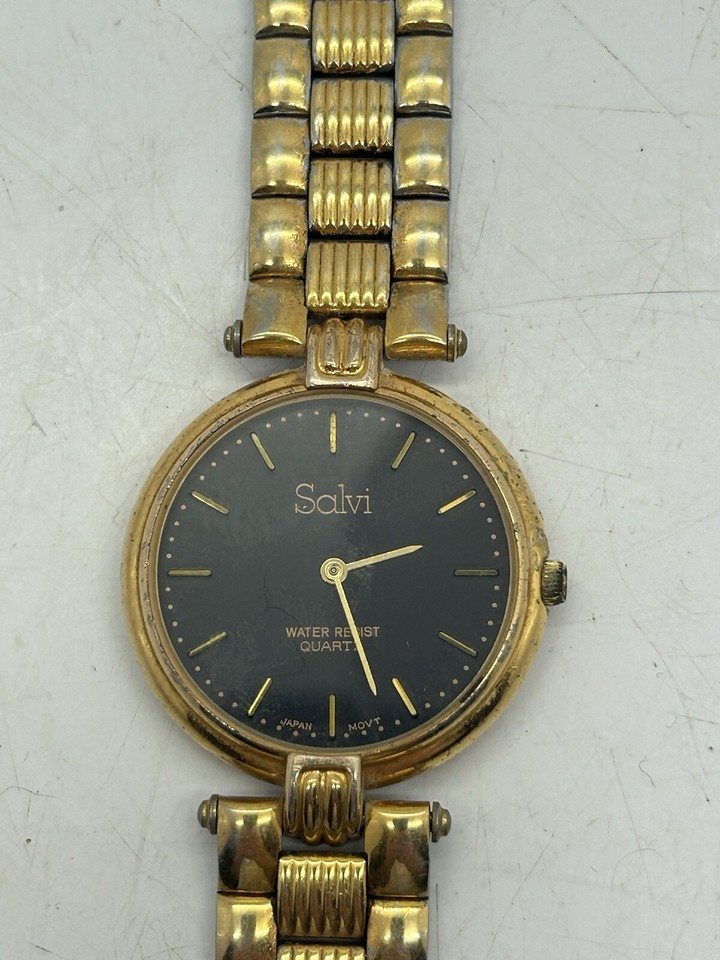 RARE Vintage Salvi 18k Yellow Gold Electroplated Dress Watch | eBay