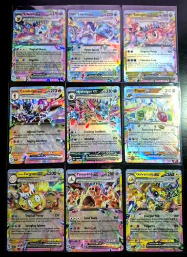 Tera Pokemon Ultra Rare ONLY Rainbow Borders Lot of 9 NM Cards | eBay