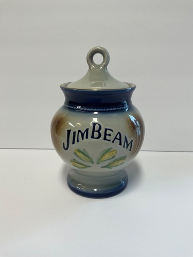 JIM BEAM Vintage Whiskey Cannister Jar w/ Lid 1978 Regal China C ...