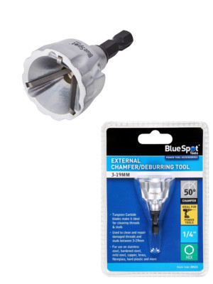 3-19mm External Deburring Chamfer Tool Clean Repair Damaged Threads ...