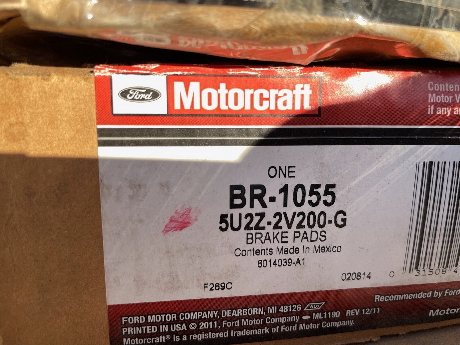 Rear Disc Brake Pad Set Standard Premium Motorcraft BR-1055 | eBay