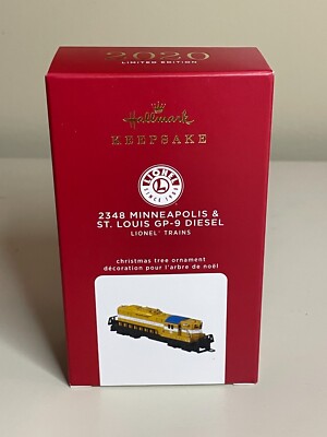 2020 Hallmark Ornament Gold Lionel 2348 Minneapolis & St Louis GP-9 ...