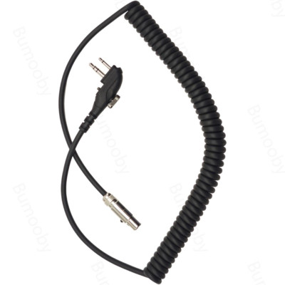 Racing Headset Spiral Cable with HYT 2-Pin to 5-Pin Mini XLR to Connect ...