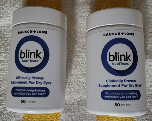 lot of 2 NEW! BAUSCH+LOMB Blink NutriTears Supplement for Dry Eyes ...