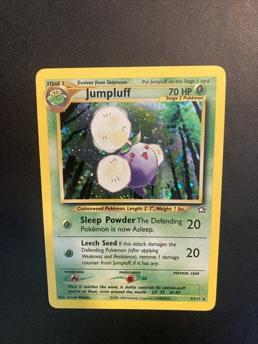 Jumpluff Holo Rare - Neo Genesis 7/111 - WOTC Pokemon Card (2) | eBay