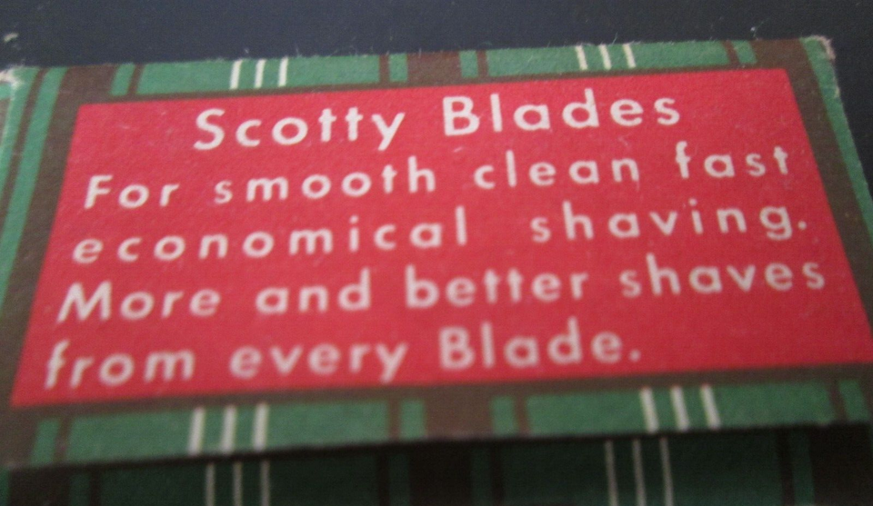 Rare / Vintage Scotty DE Razor Blade NEW By SEGAL | eBay