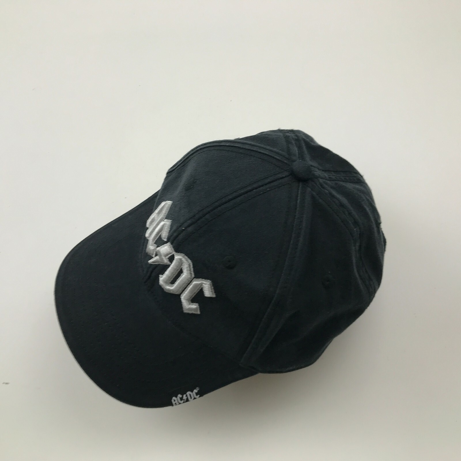AC/DC Hat Cap One Size Strapback Adjustable Black Sil… - Gem