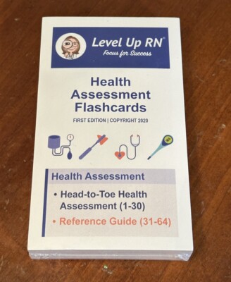 Level Up RN Health assessment Flash Cards First Edition 2020 | eBay