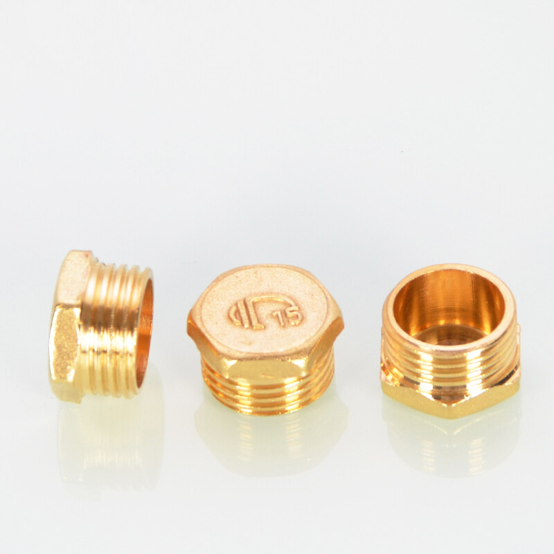 1/2" 3/4" 1" (Inch) BSP Brass Plug Threaded Plumbing Fittings Tube End ...