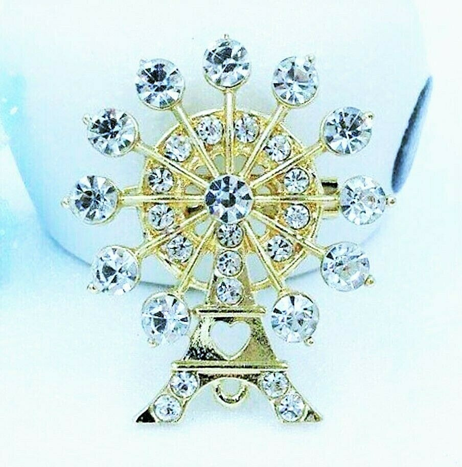 FERRIS WHEEL Rhinestone CIRCUS Amusement THEME Park Eiffel Tower ...