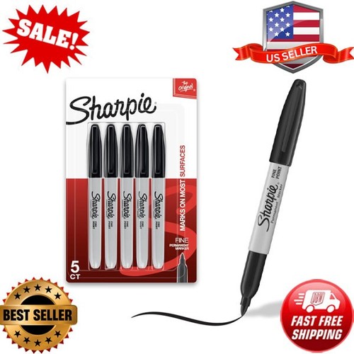 Sharpie Permanent Markers Set Quick Drying And Fade Resistant Fine Tip ...