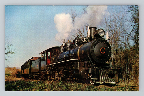 Postcard Train East Broad Top Railroad No 12 Smoke Passenger Travel ...