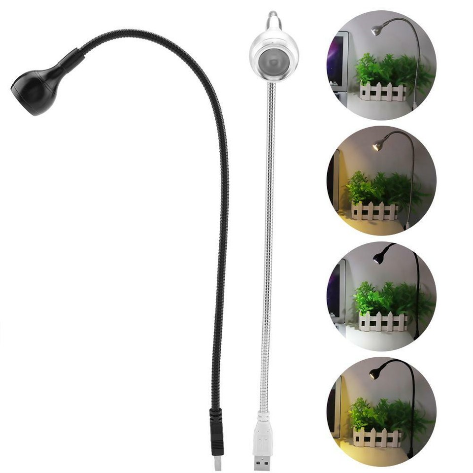 Small USB Gooseneck Light Portable LED Notebook Lamp PC Computer Laptop ...