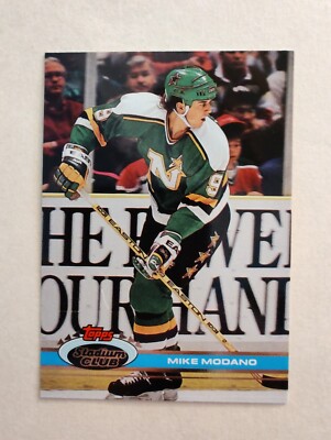MIKE MODANO Minnesota NORTH STARS 1991-92 TOPPS STADIUM CLUB HOCKEY ...
