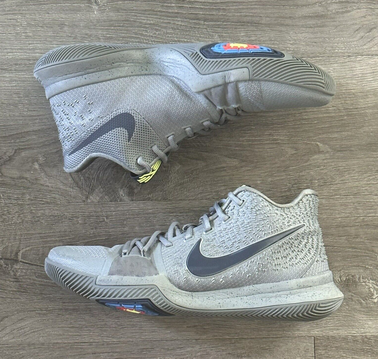 Nike Kyrie 3 Cool Grey Navy Mens Basketball Shoes 852… - Gem