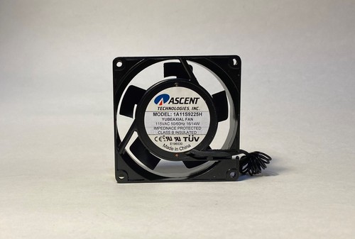 ASCENT 1A11S9225H 92x92x25MM 115V AC SLEEVE B.FAN W/2-WIRE(SAMPLE UNIT ...
