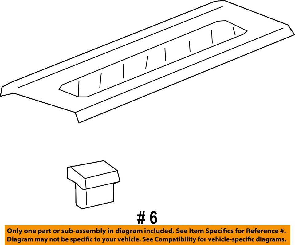 GM OEM 19-23 Sierra 1500 Cab Interior Trim-Rear Sill Plate 84504230 | eBay