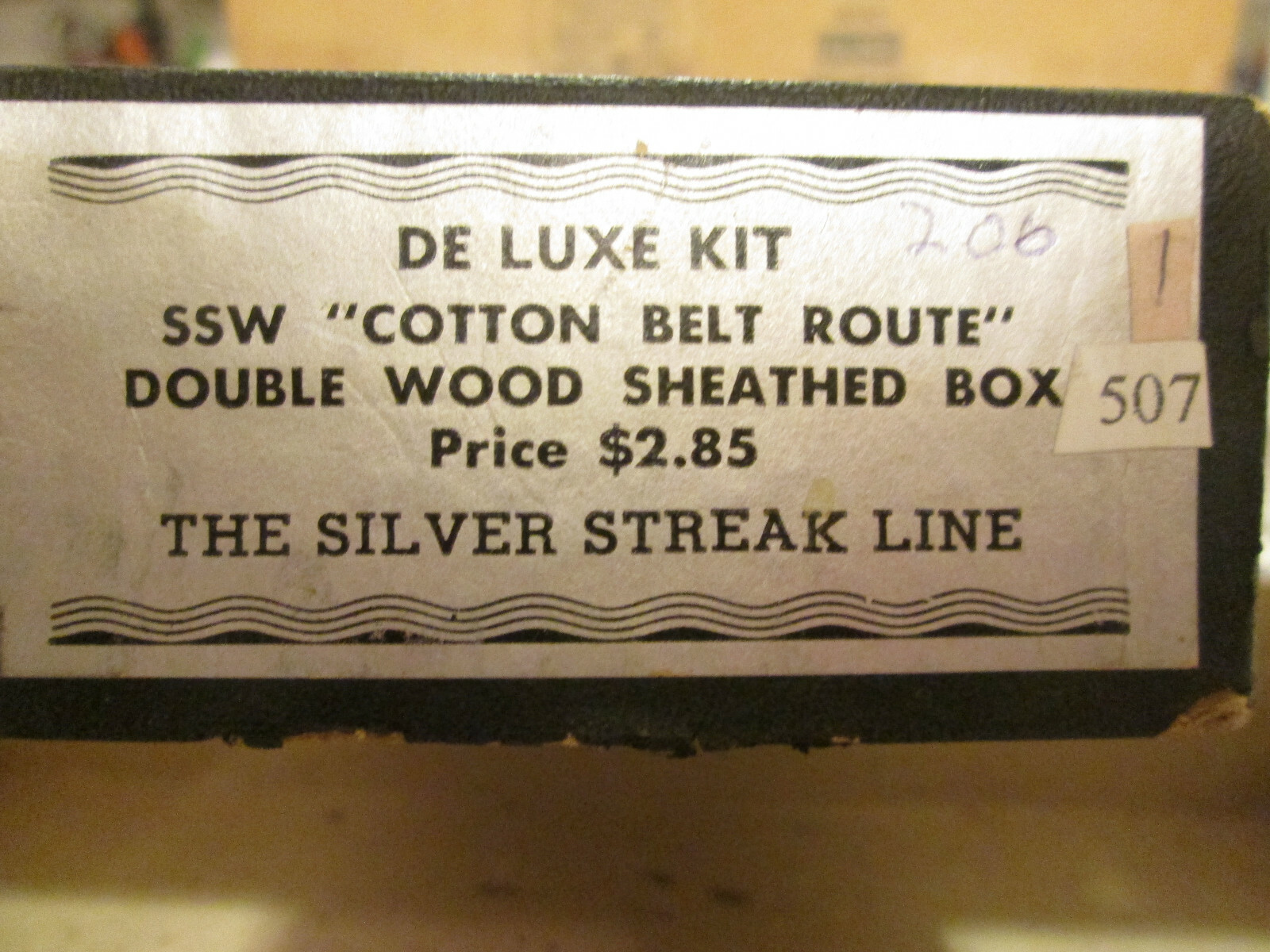 silver streak COTTON BELT ROUTE box car wood and metal kit HO scale | eBay