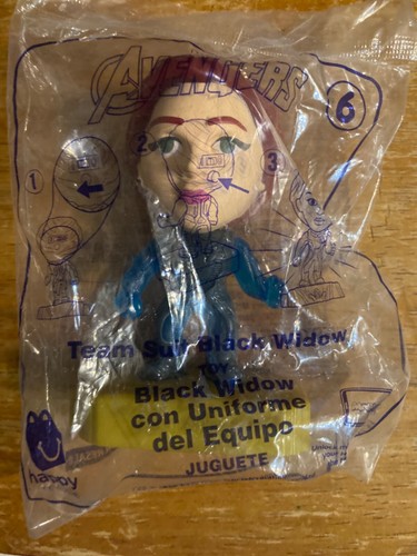 McDonalds Marvel Avengers Black Widow Team T17 Happy Meal #6 Toy Figure ...