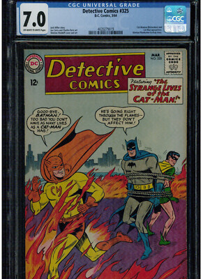 DETECTIVE COMICS#325 CGC 7.0 1964 DC COMICS CAT-MAN CAT-WOMAN ...