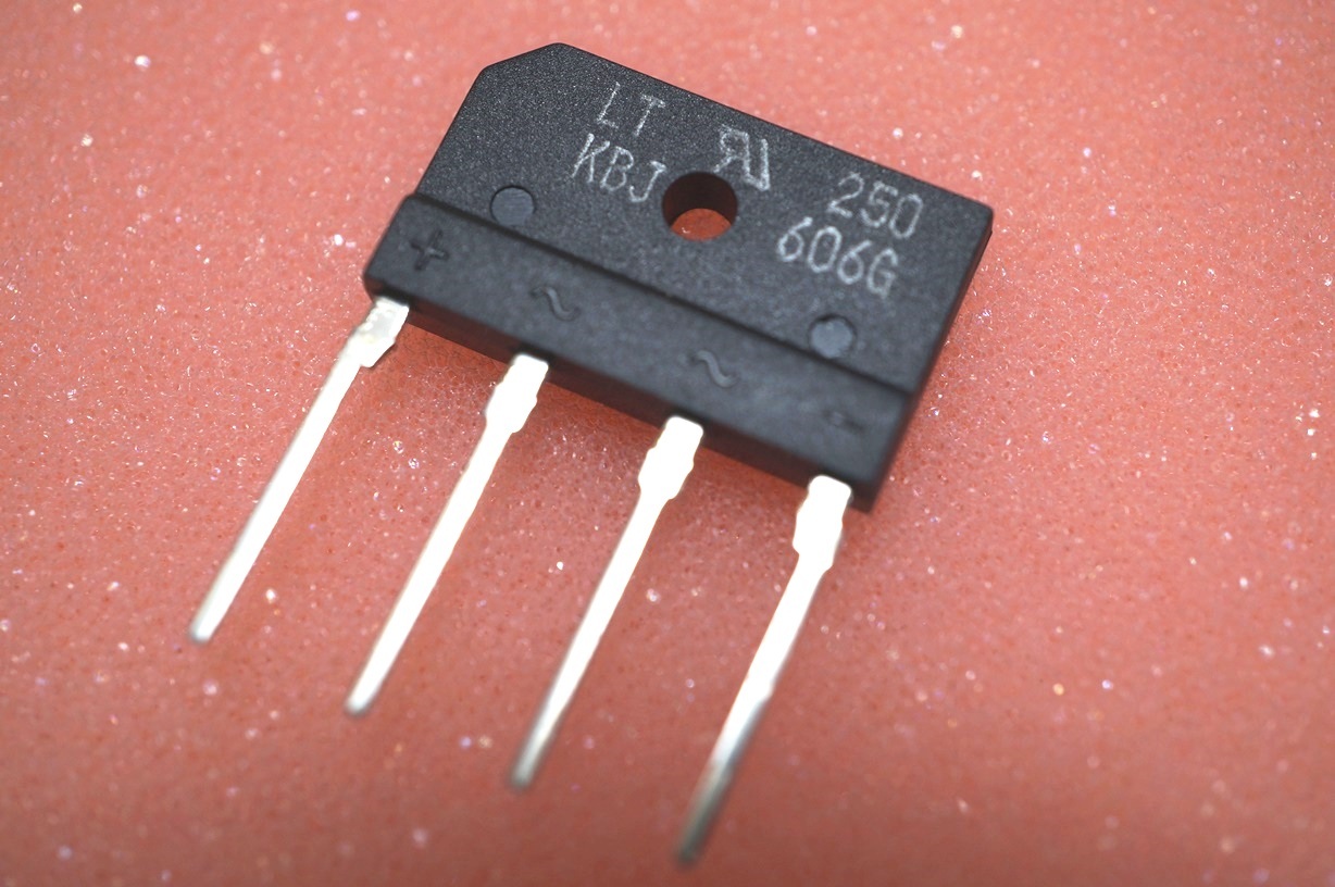 Lot of 2 - Liteon Semi Bridge rectifier KBJ-606G KBU-606 600V 6A ...