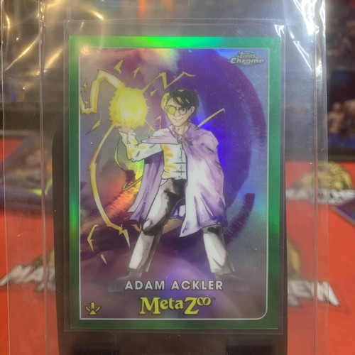 MetaZoo Topps Chrome ADAM ACKLER #74 Gold Rare Green Refractor 68/99 ...